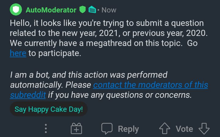 Happy Cake Day u/AutoModerator! | Scrolller