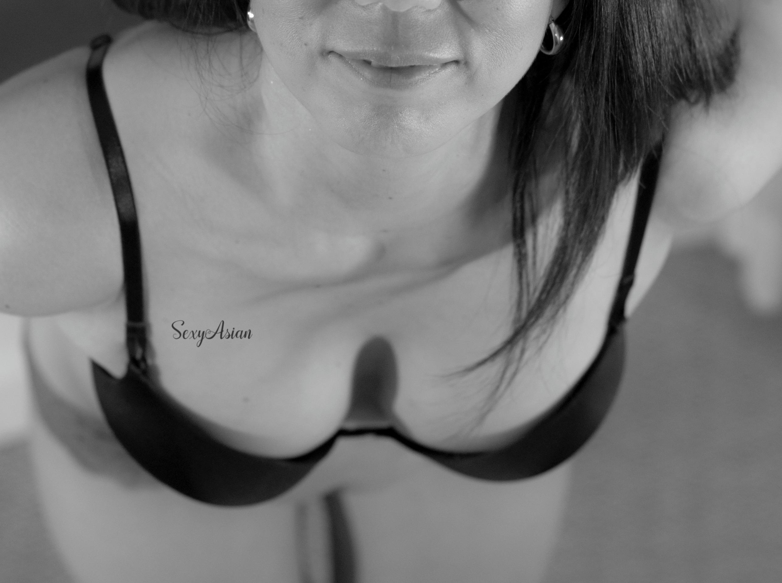 happy kneeling in a black bra...SexyAsian | Scrolller