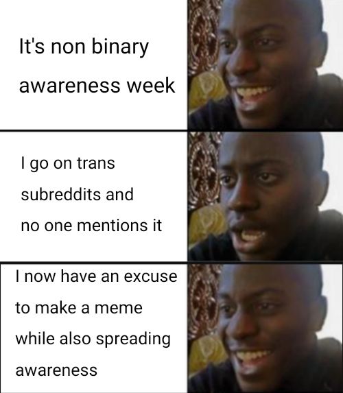 Happy non binary day 💛🤍💜🖤 | Scrolller