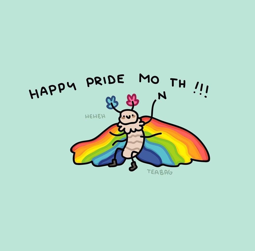 Happy pride moth 😁 | Scrolller