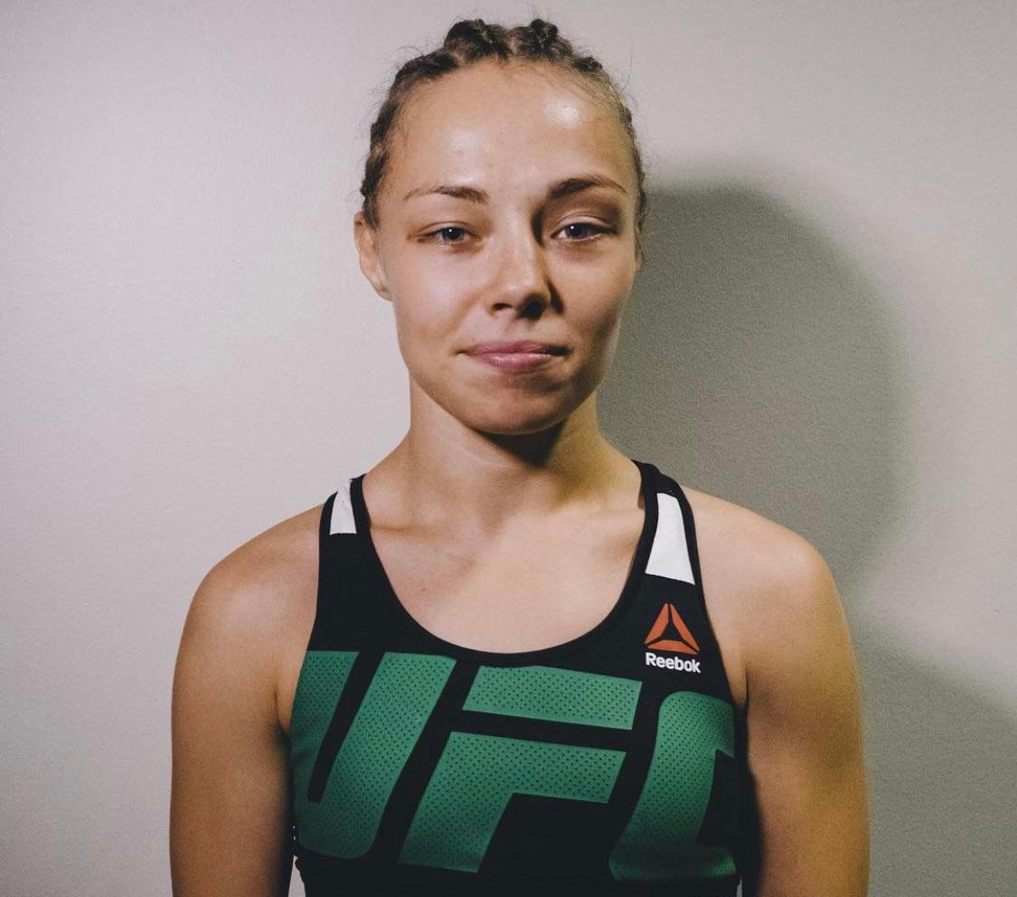Happy Rose Namajunas after her first win post TUF 20. | Scrolller