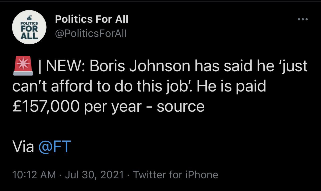 Has he considered “pulling himself up by the bootstraps”? | Scrolller