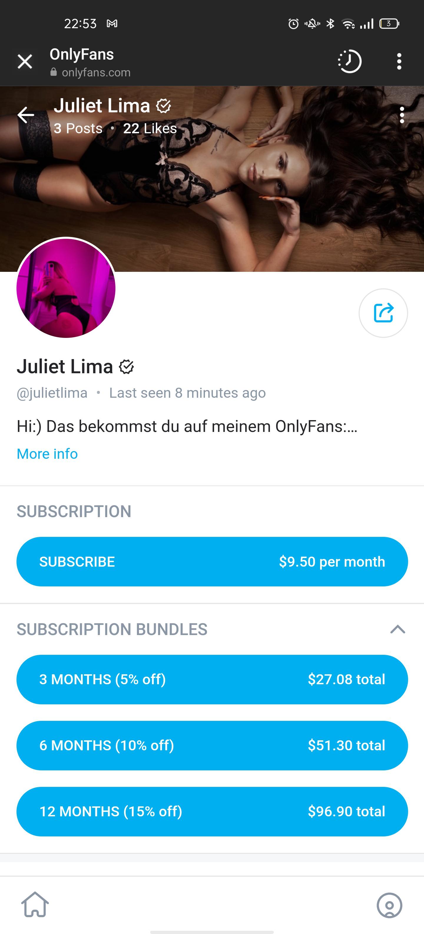 Hat jemand was von der? Ist seit gestern auf OnlyFans | Scrolller