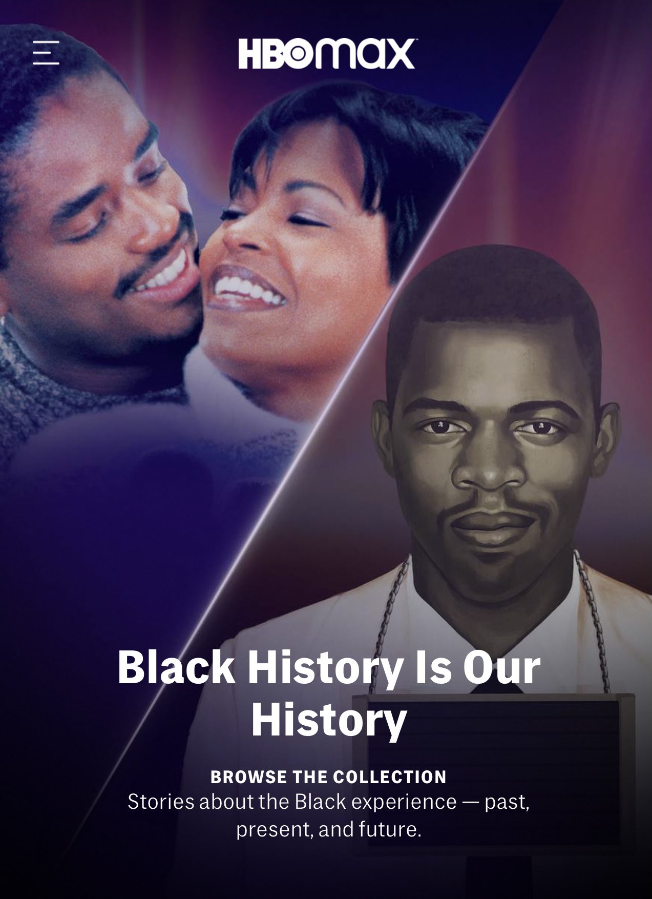HBOMax's Black History Month Spotlight Page | Scrolller
