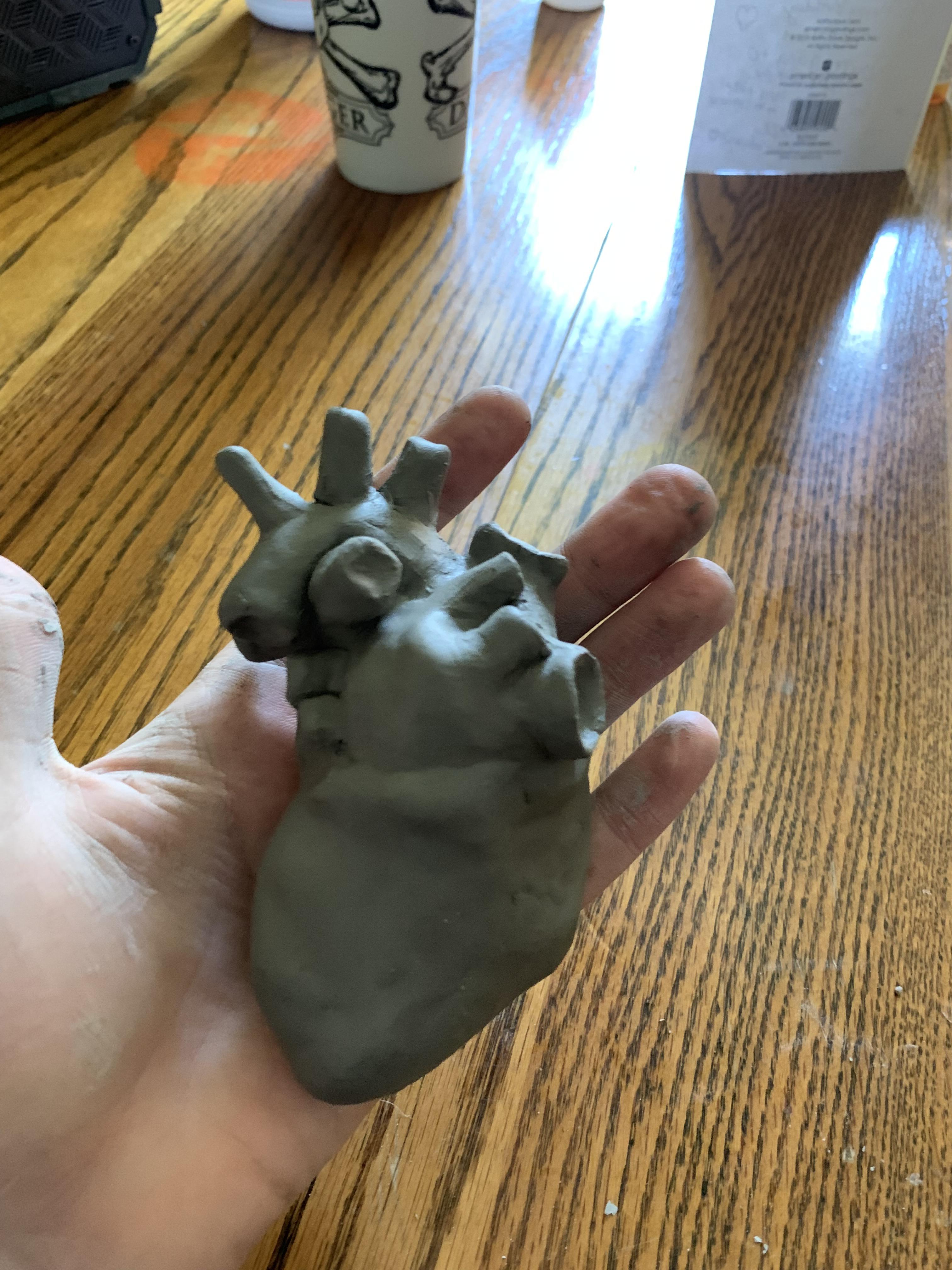 Heart I made out of clay | Scrolller