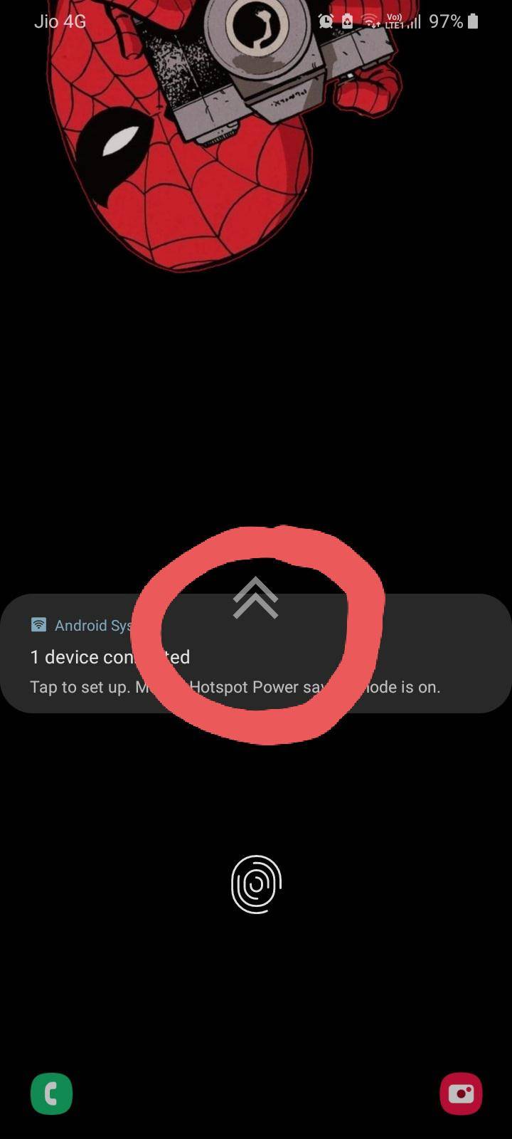 Help in customising the lock screen - remove swipe up. Chevrons | Scrolller
