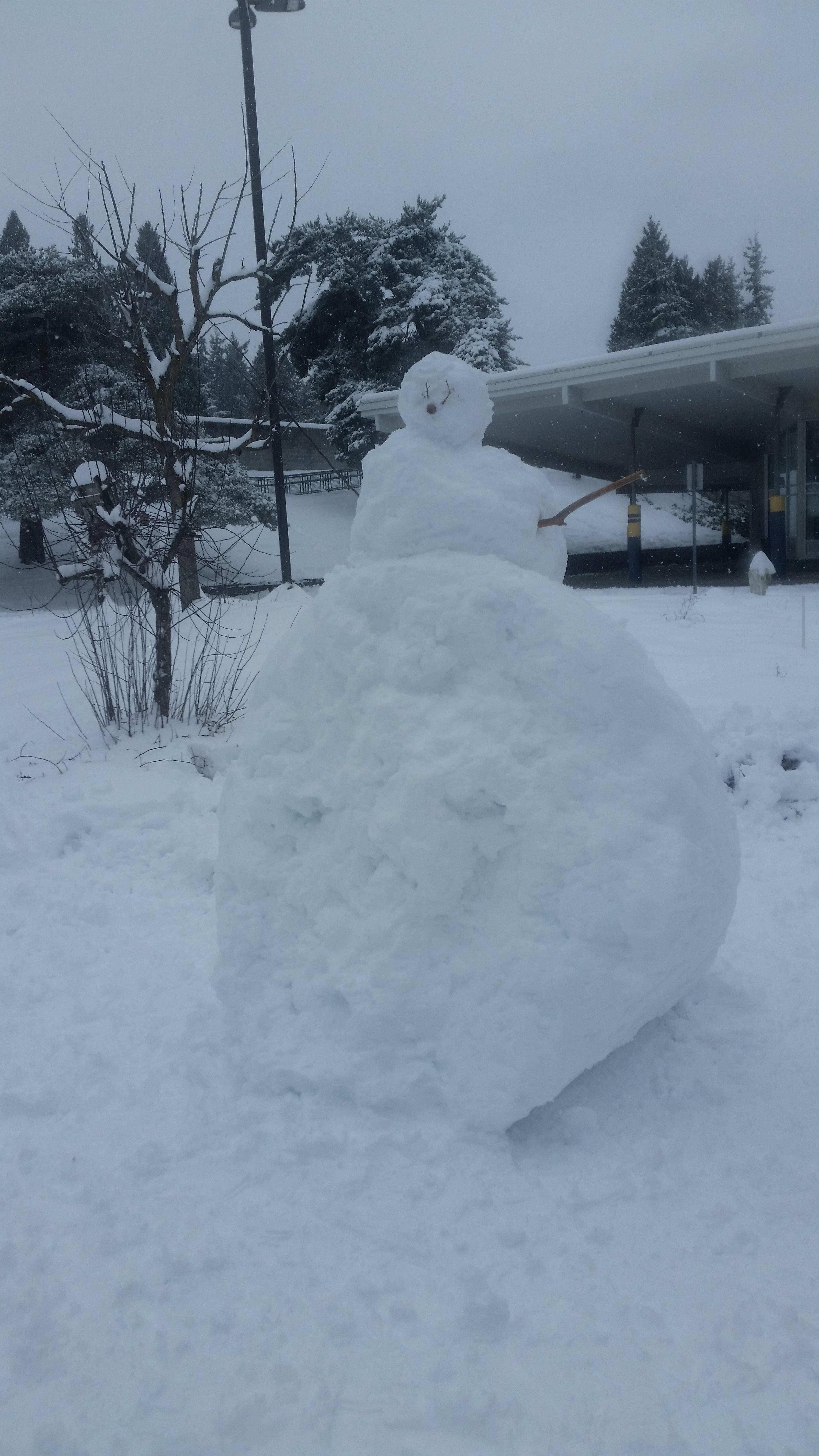 Here is this year's disproportional snowman | Scrolller
