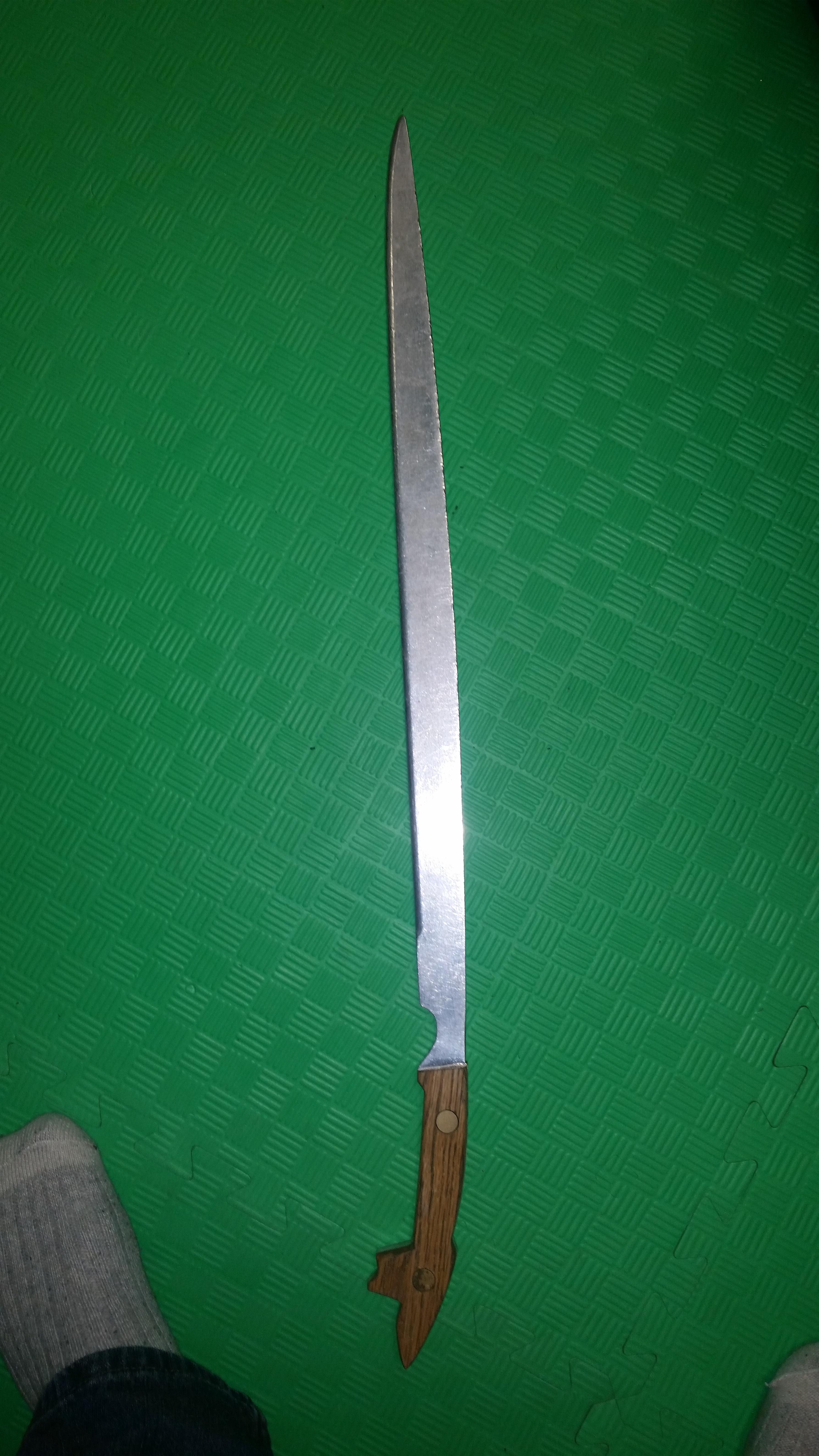 Here's the training sword we use here. What type of sword would this most resemble? | Scrolller