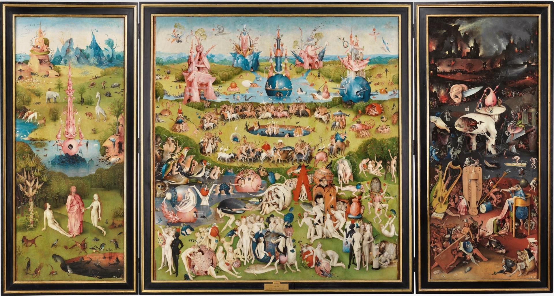 Hieronymus Bosch - The Garden of Earthly Delights Triptych (circa 1500) | Scrolller