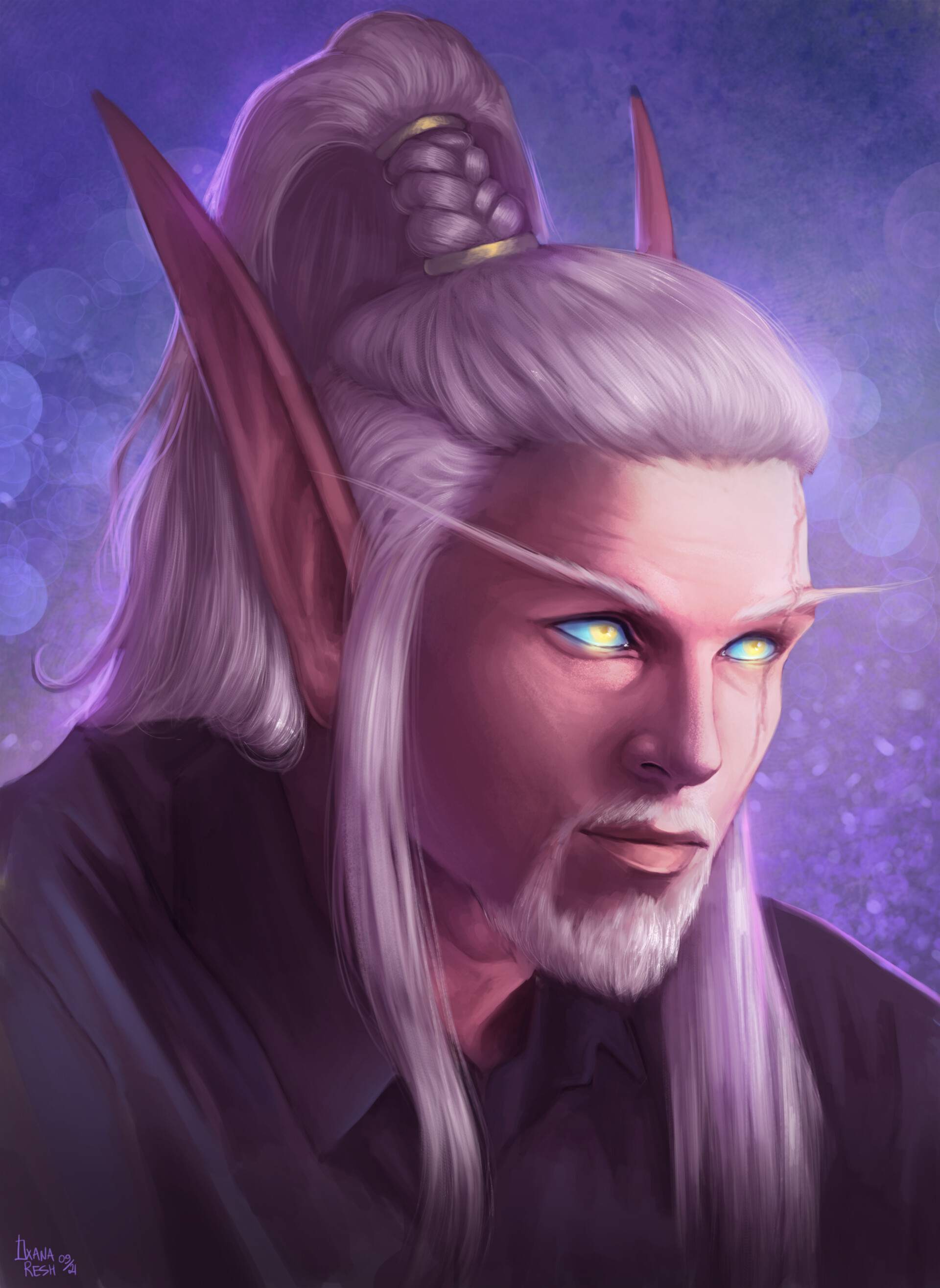 High Elf Portrait by Oxana Reshetina | Scrolller