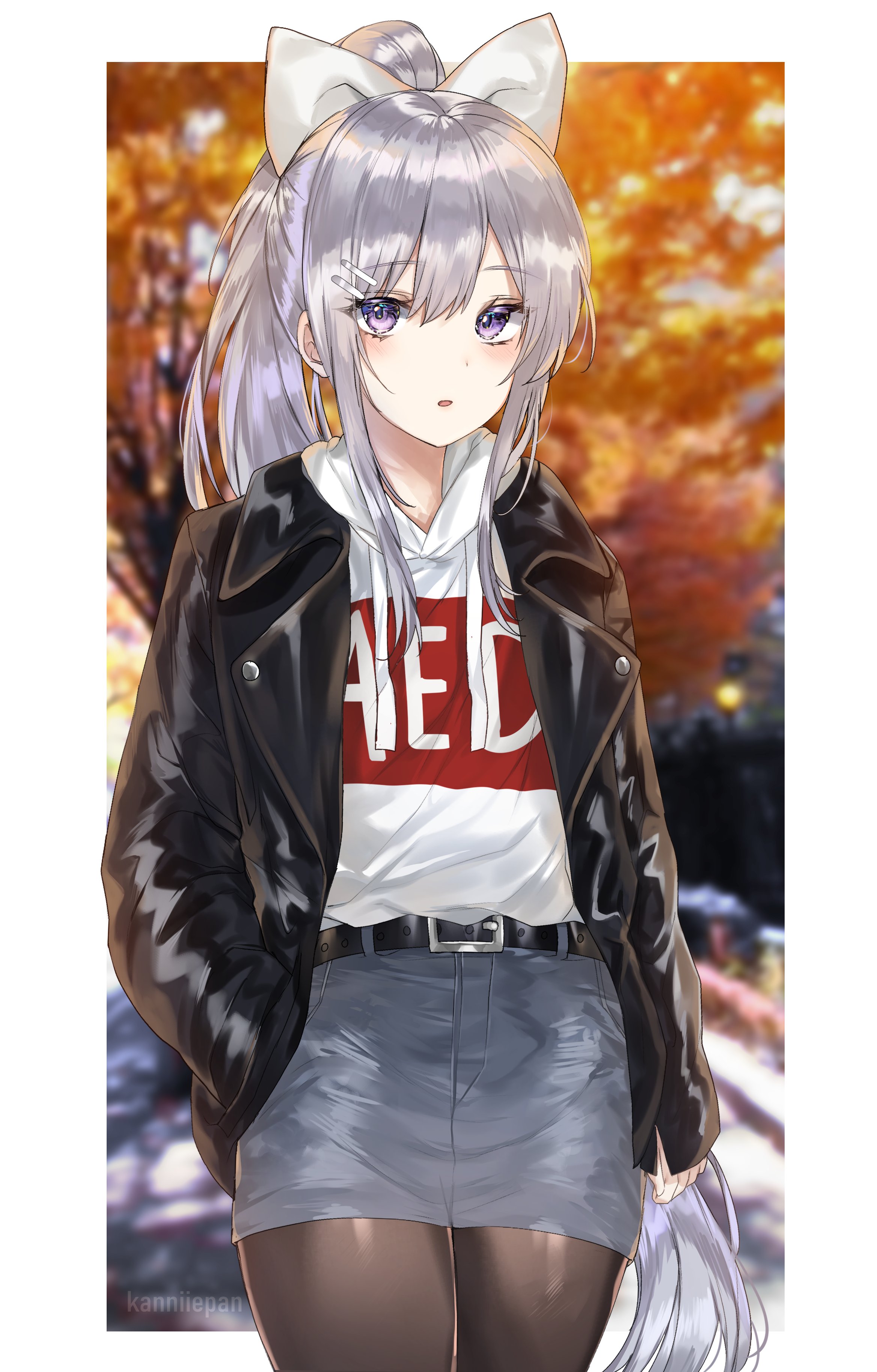 Higuchi Kaede enjoying an autumn stroll | Scrolller