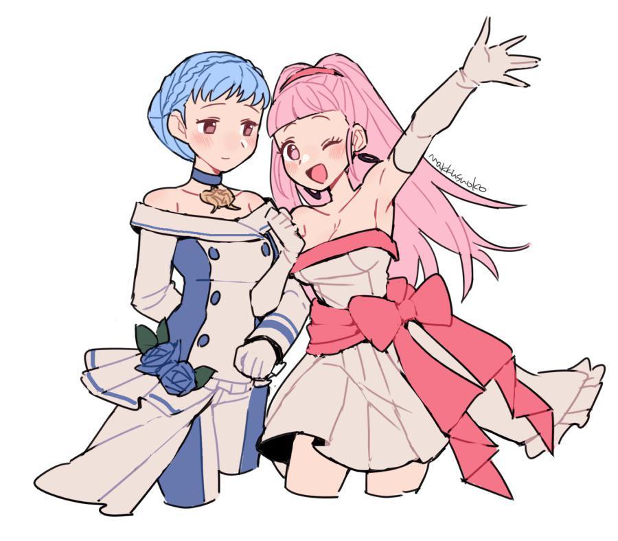 Hilda x Marianne art by @makkusoko on Twitter | Scrolller
