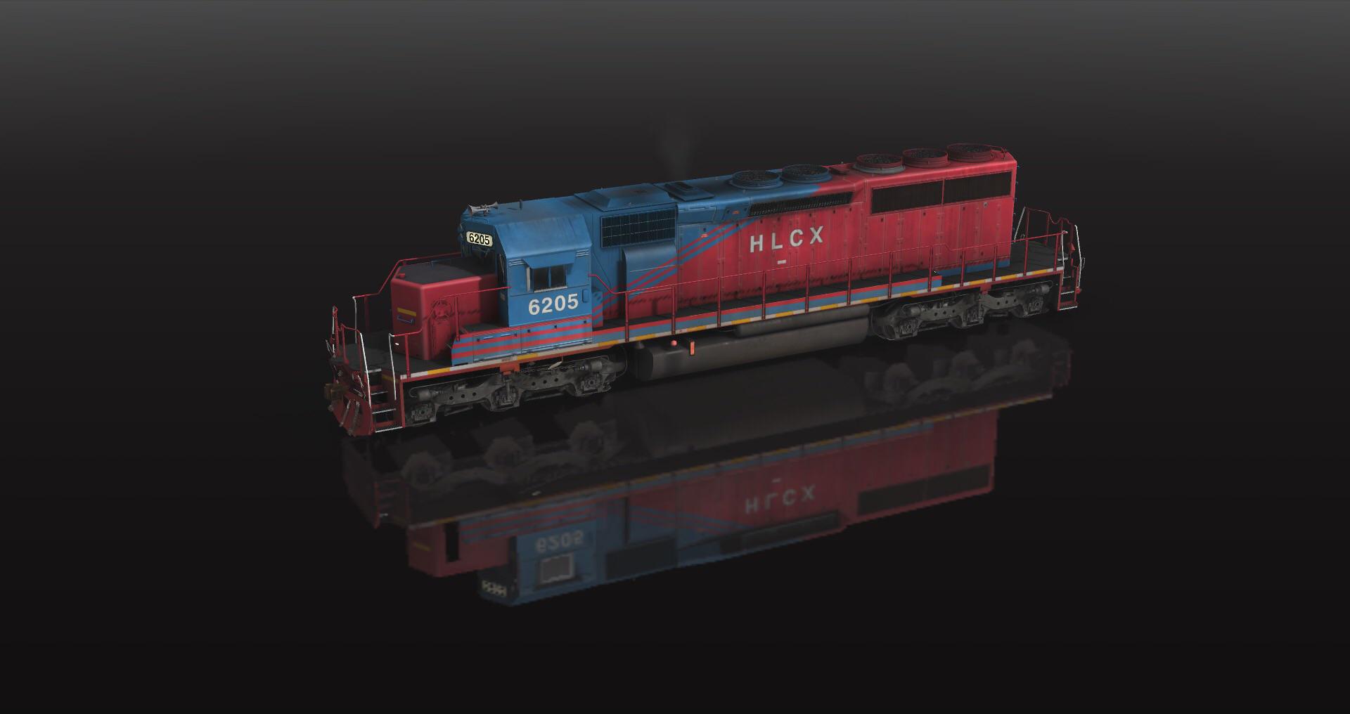 HLCX SD40-2 #6205 ex BCOL 737, née KCCX 102 | Scrolller