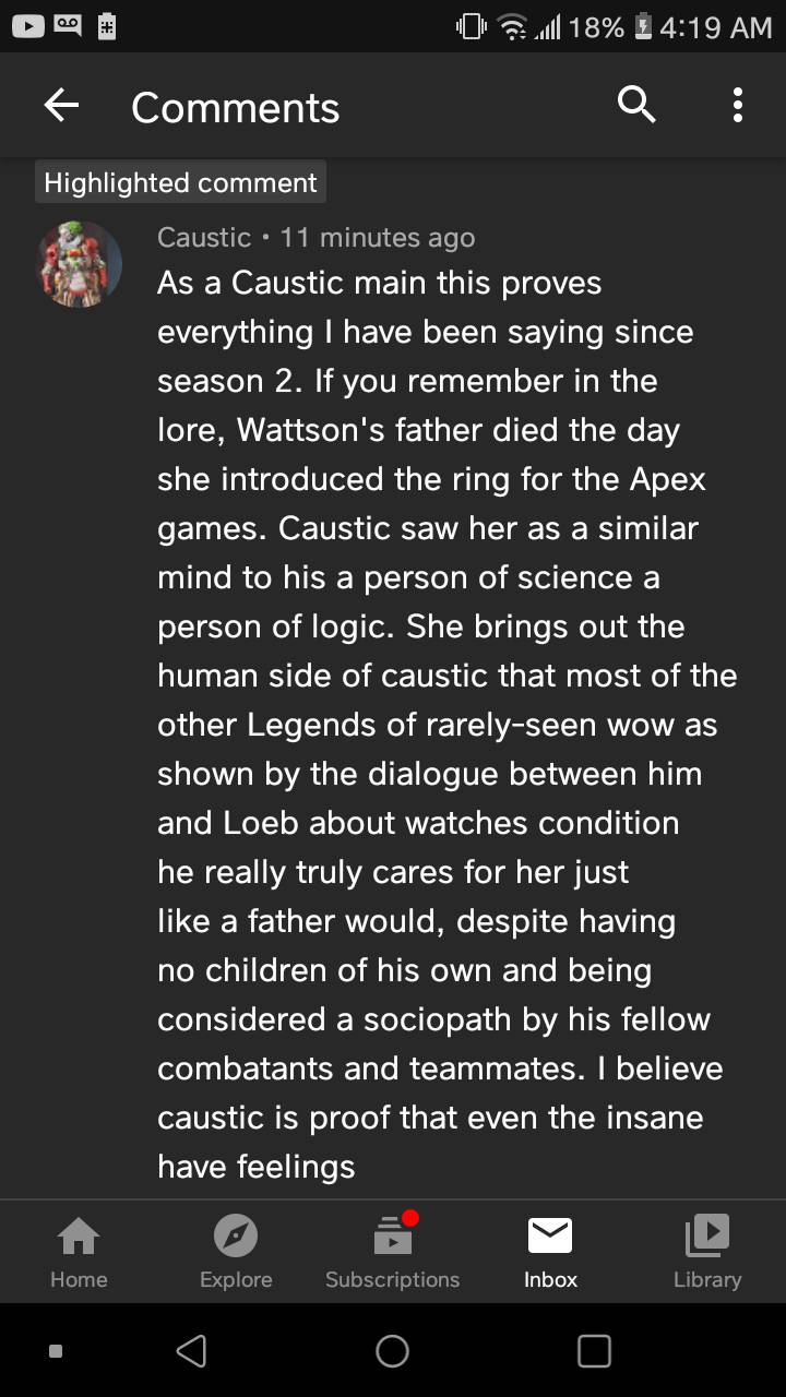 Caustic and Wattson = Father and Daughter. This is my YouTube name btw | Scrolller