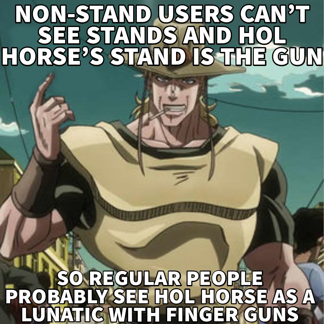 Hol Horse and his ultimate weapon: Finger guns | Scrolller