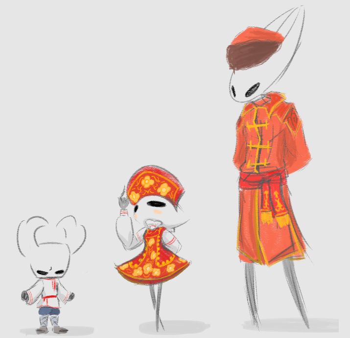 Hollow Knight characters in traditional slavic clothing :) | Scrolller