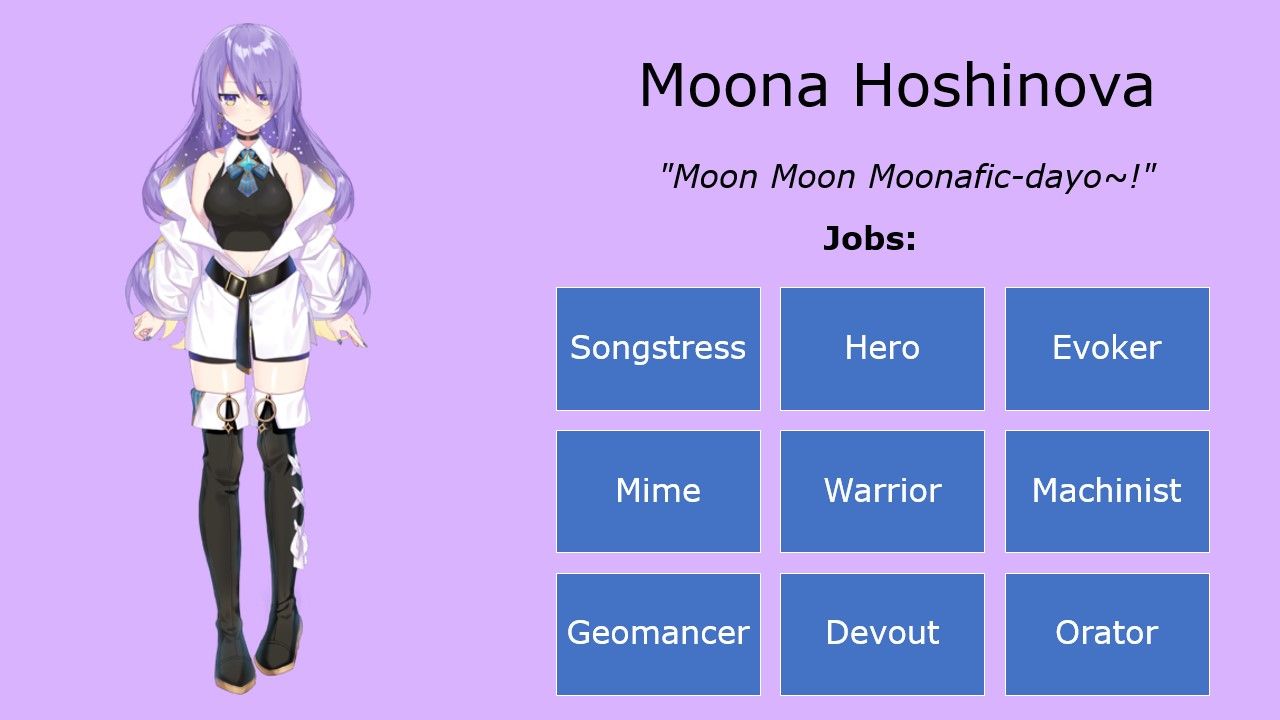 hololive FF Jobs Compilation: Hoshinova Moona | Scrolller