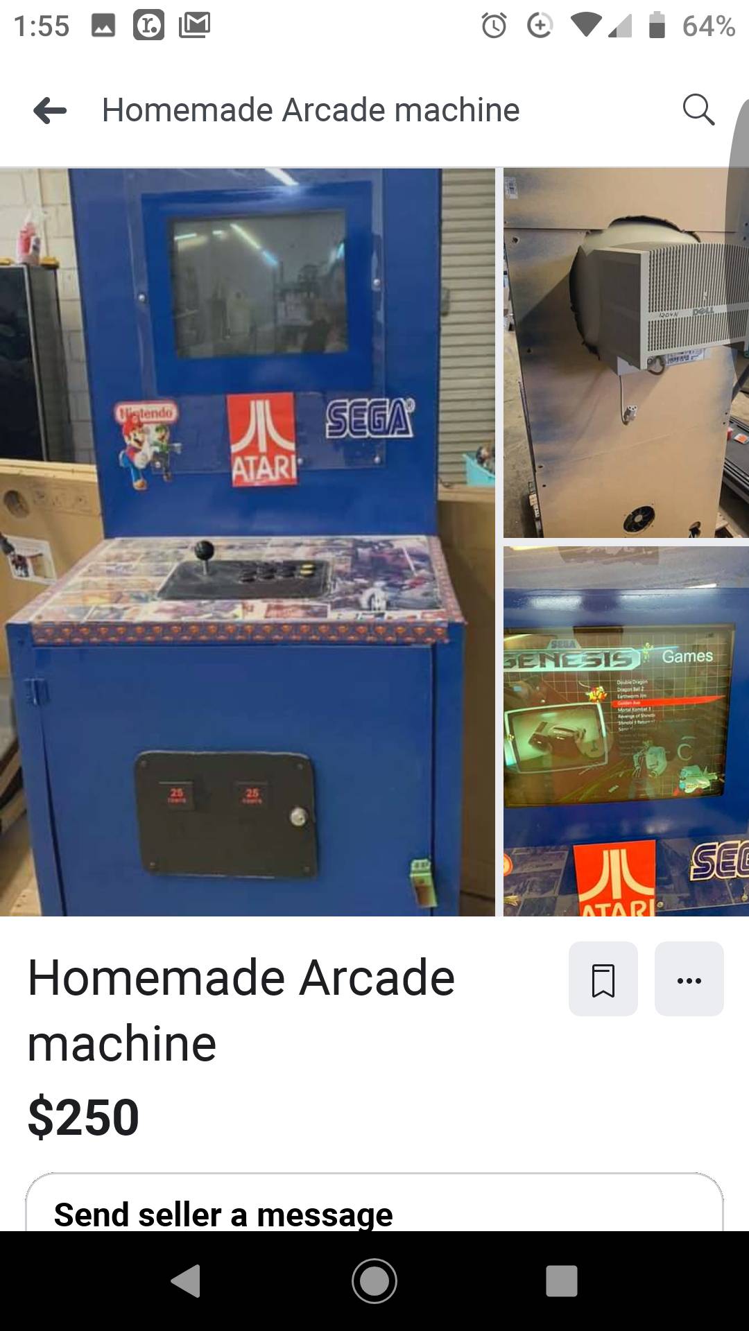 Homemade arcade machine. FB marketplace doesn't disappoint | Scrolller