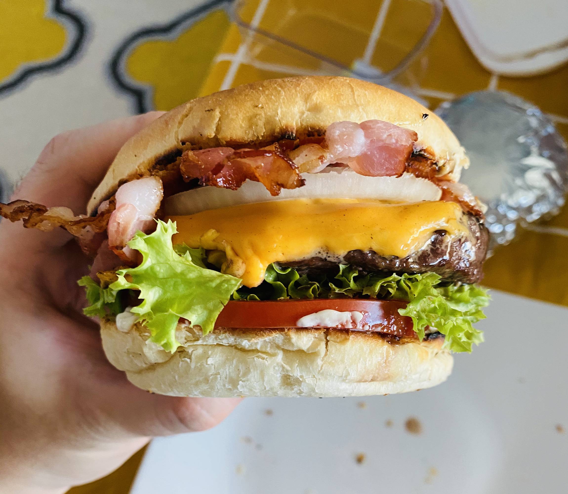 [Homemade] bacon cheeseburger | Scrolller