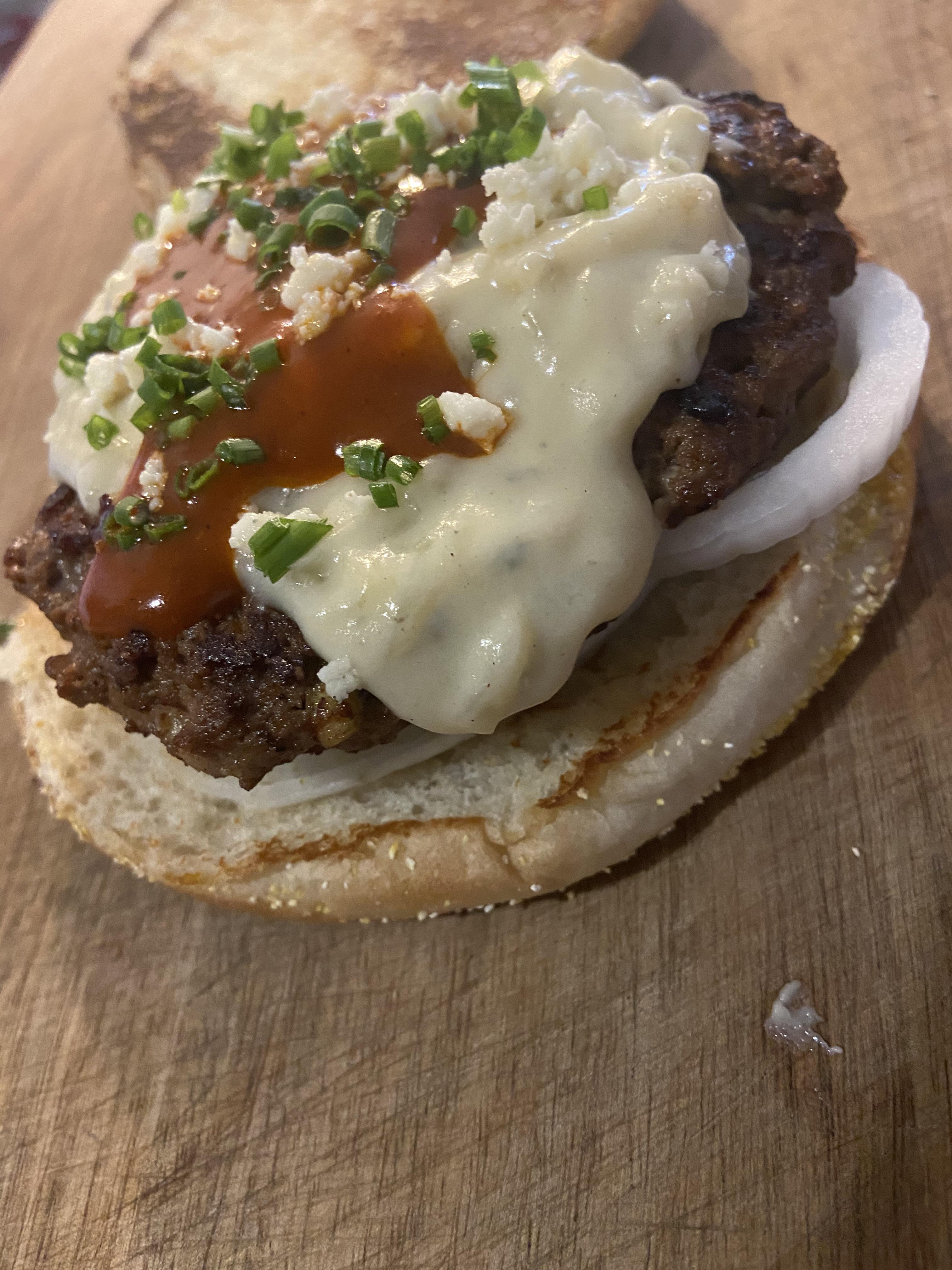 [homemade] Bleu Is The Warmest Cheese Burger | Scrolller