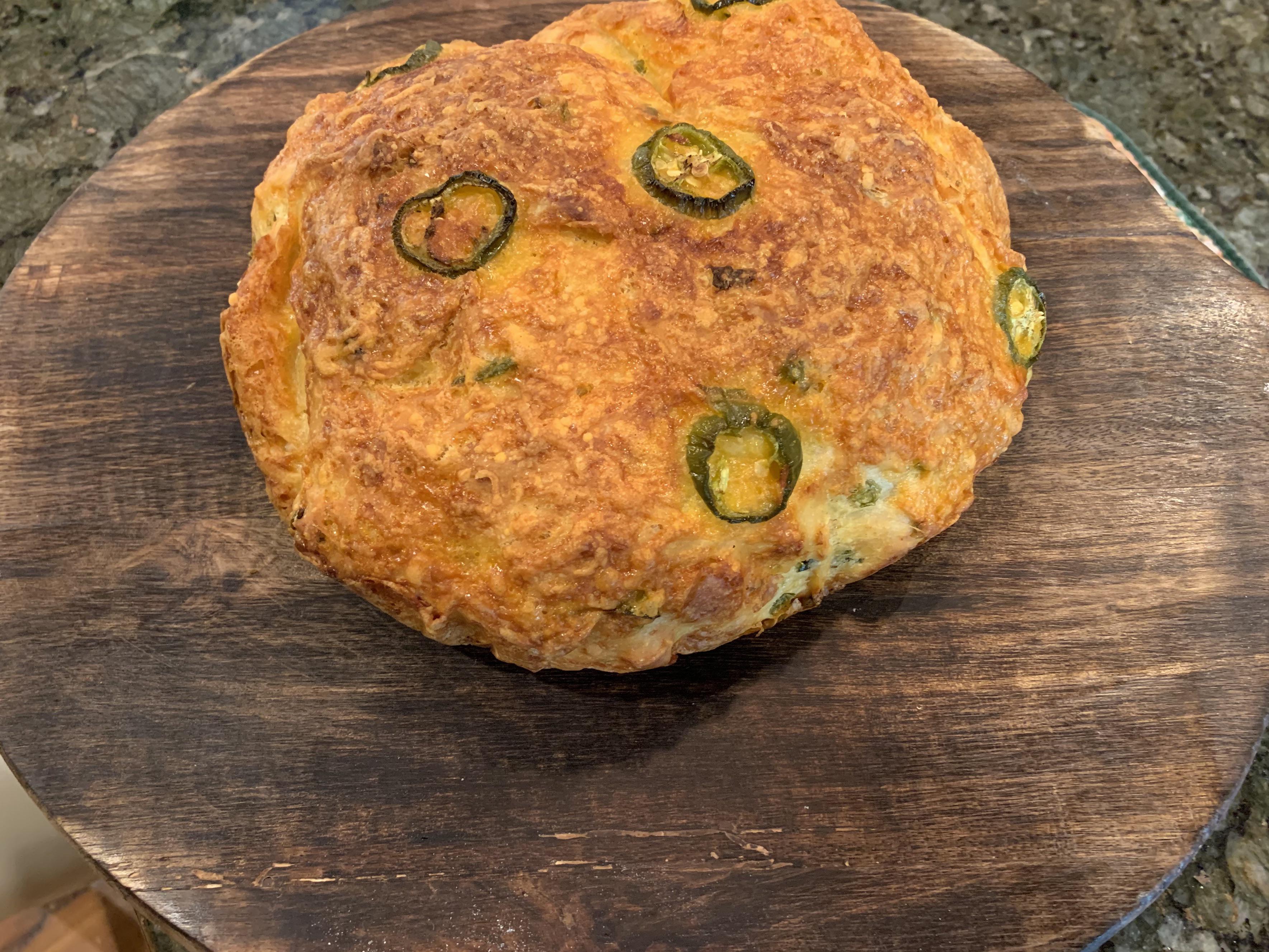 [homemade] Cheddar jalapeño bread | Scrolller