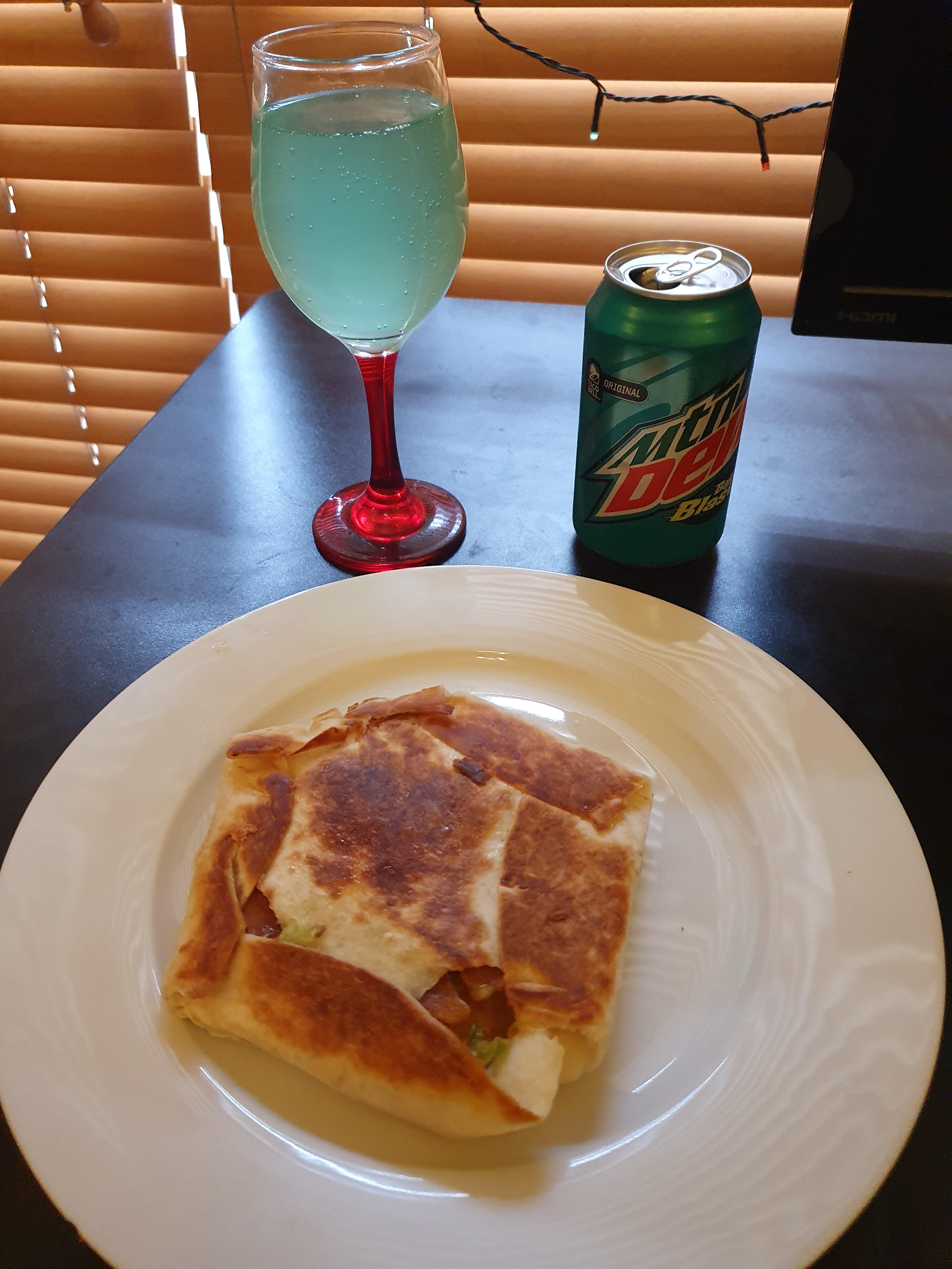 Homemade Crunchwrap and baja blast | Scrolller