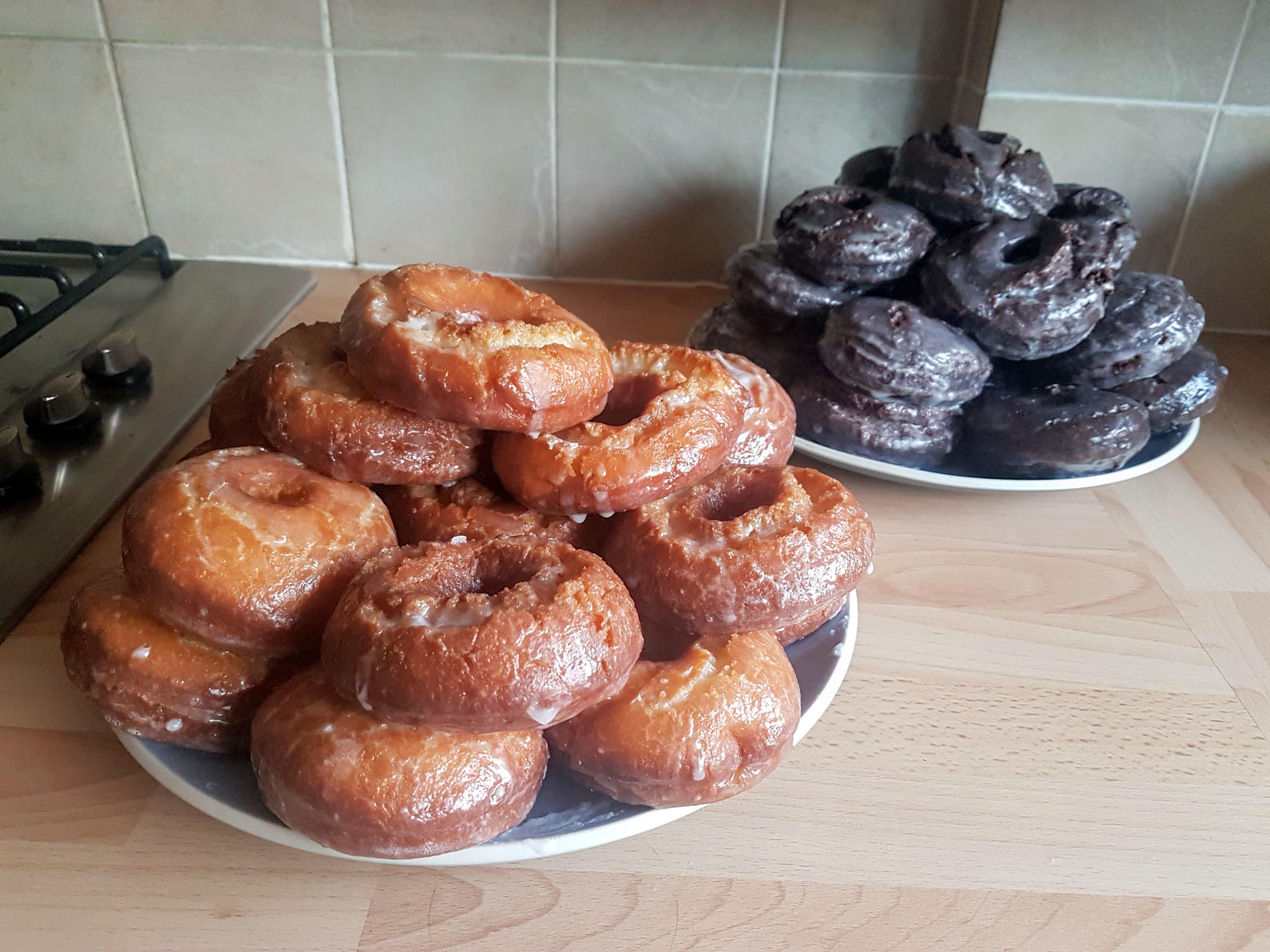 Homemade sour cream glazed and Dutch chocolate glazed donuts. | Scrolller