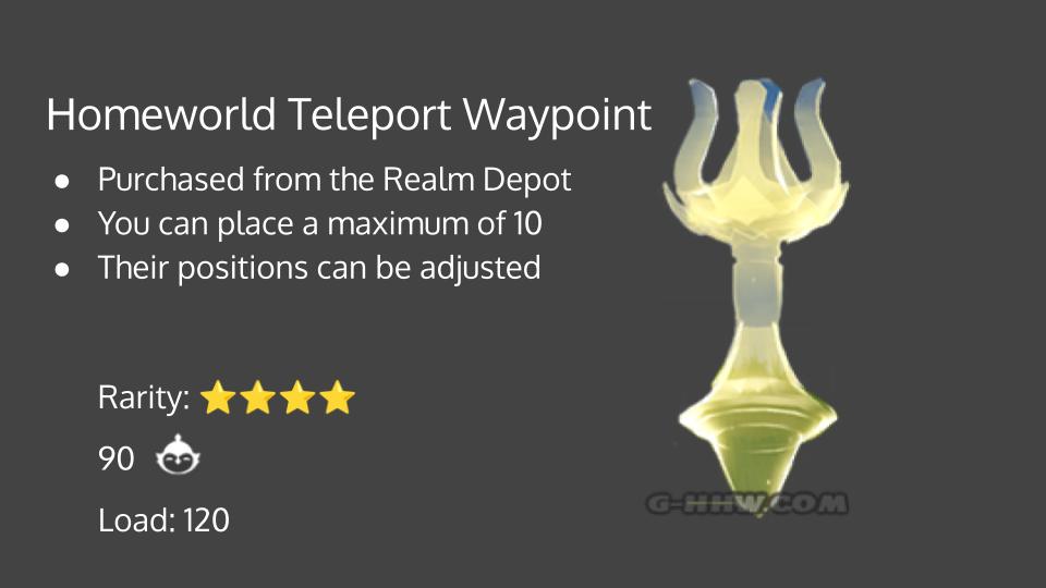 Homeworld Teleport Waypoint | Scrolller