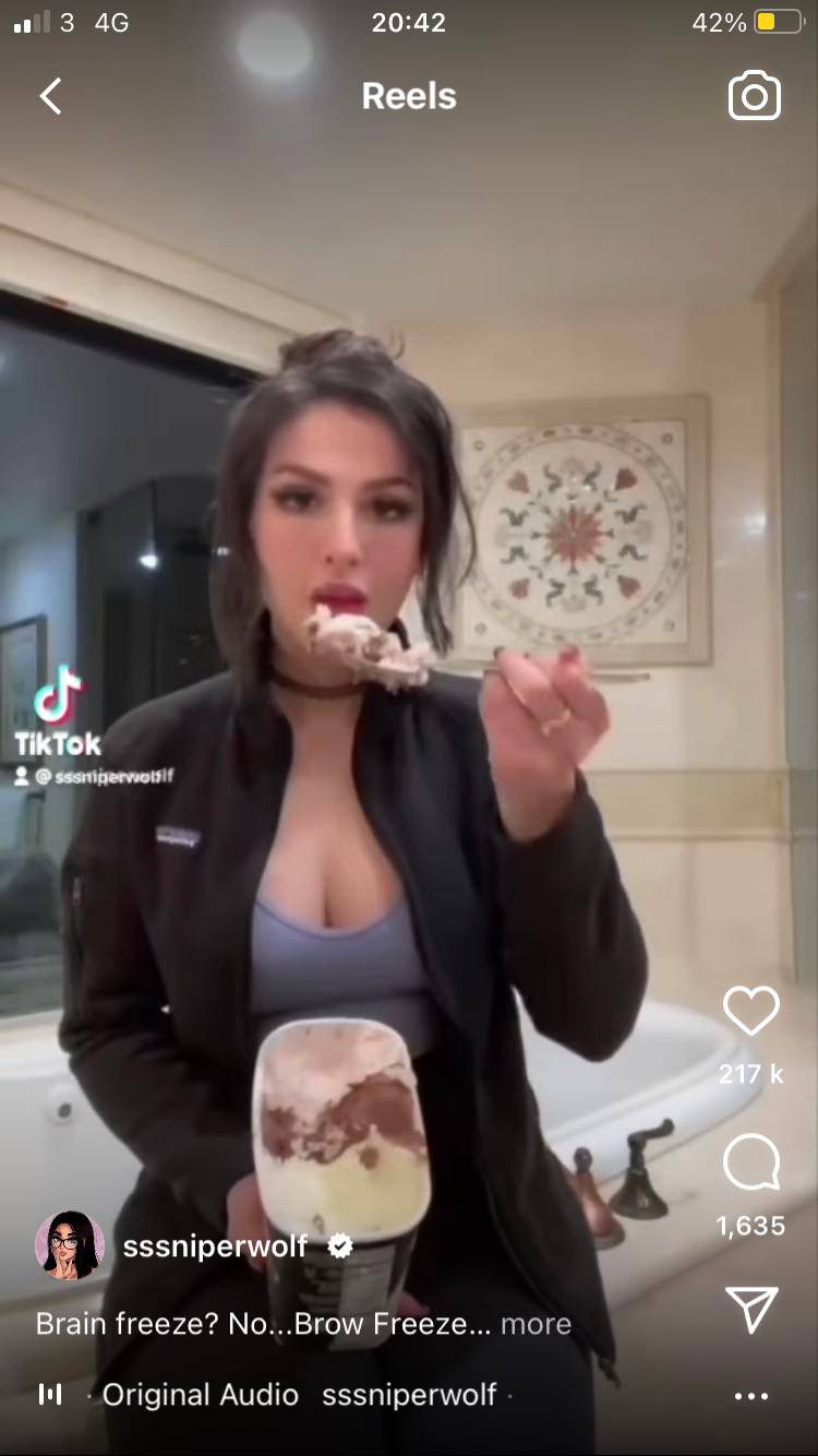 Hopefully she keeps eating loads of ice cream so her already fat ass ...