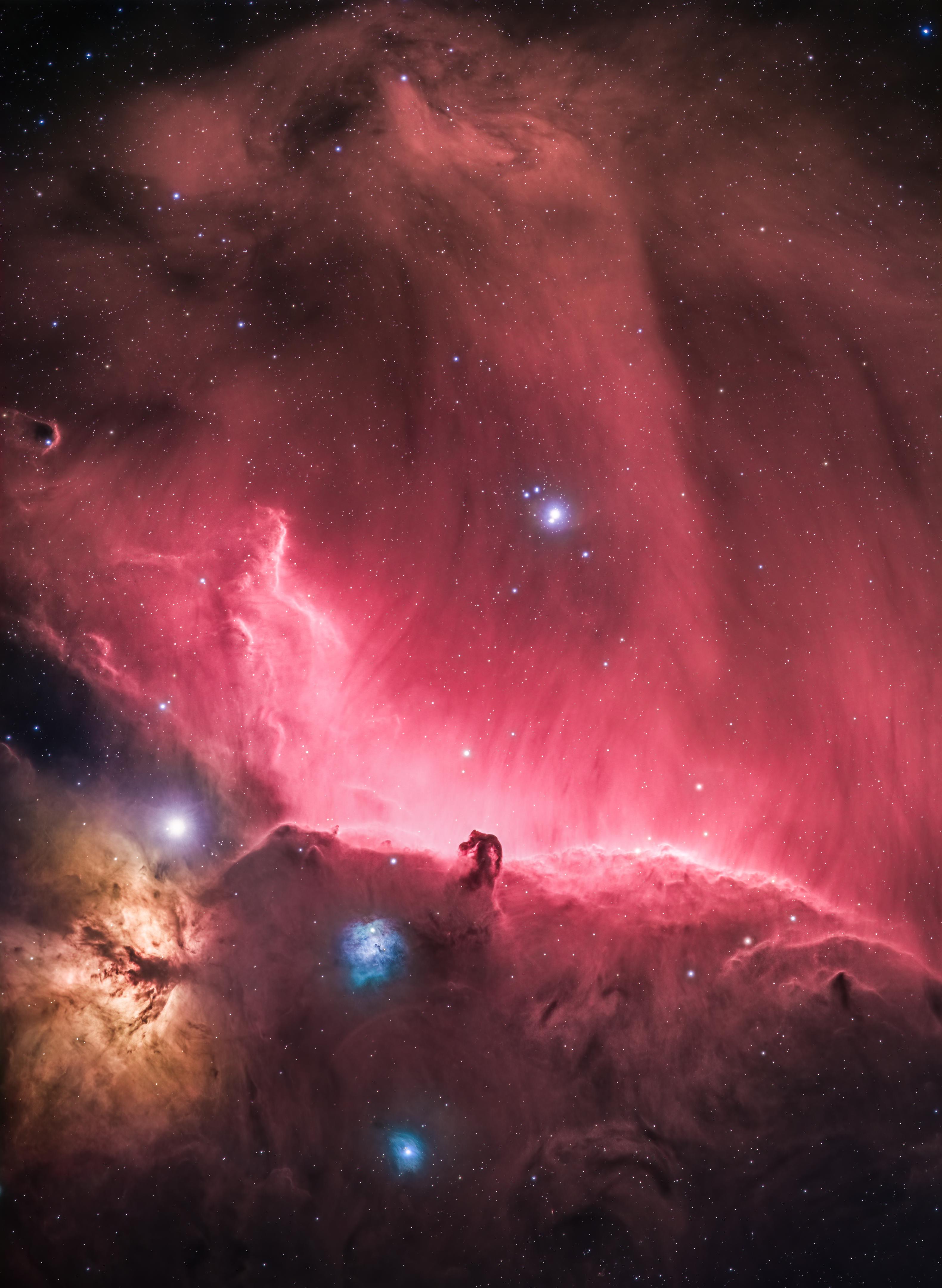 Horsehead and Flame Nebulae | Scrolller