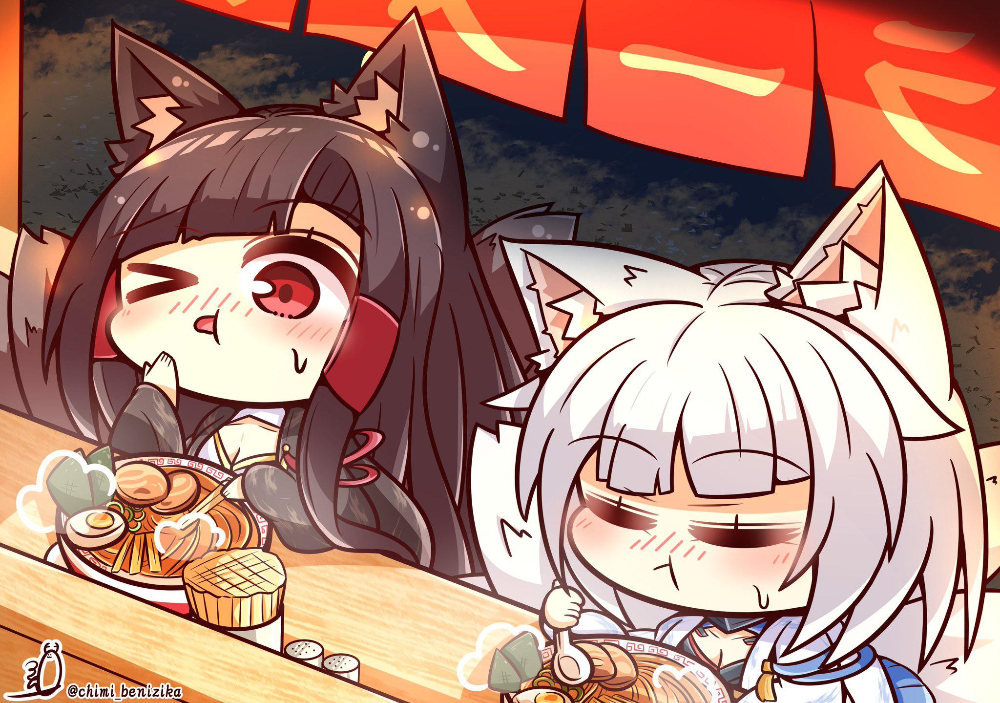 Hot ramen [Akagi, Kaga] | Scrolller