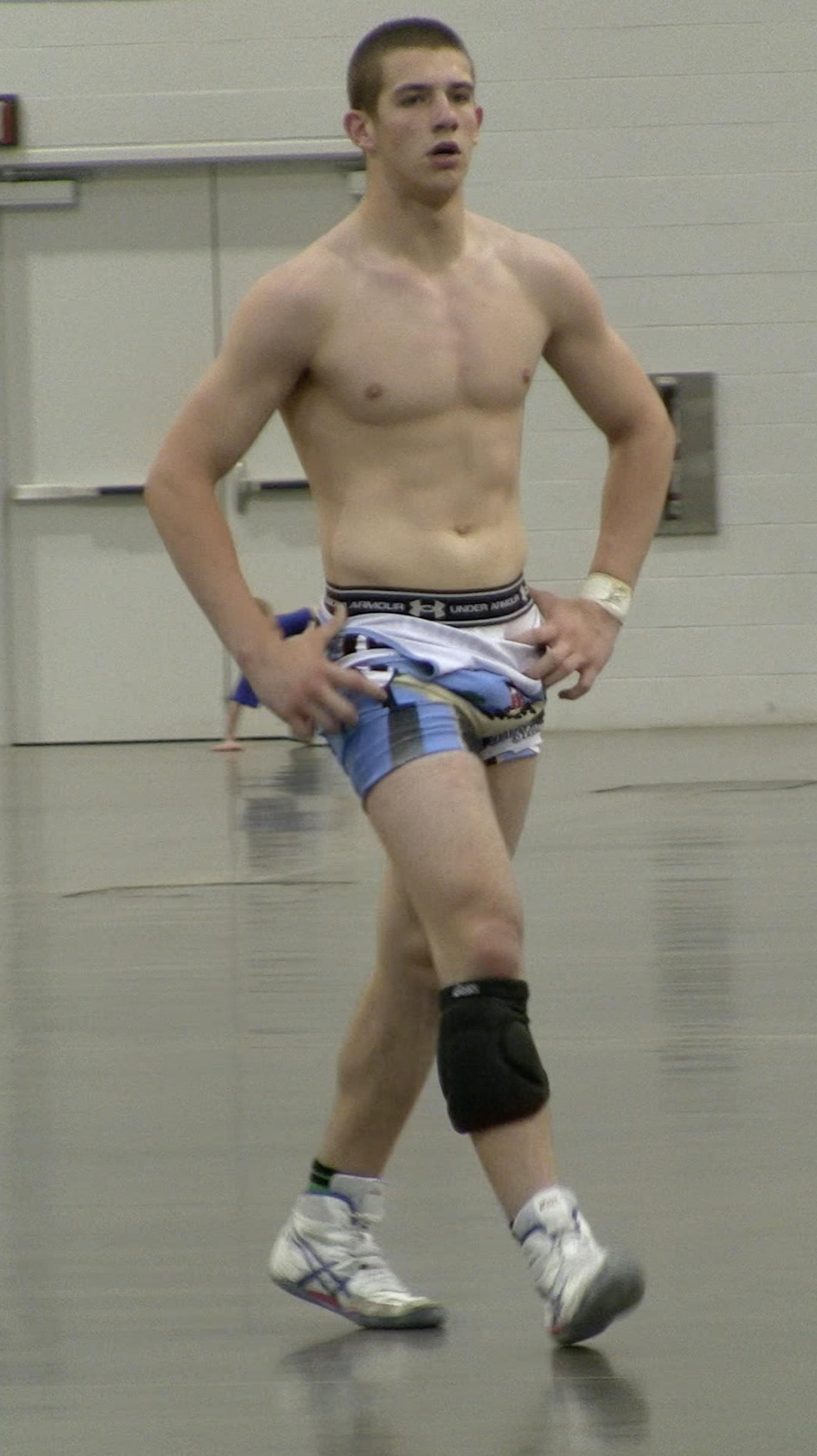 Hot wrestler showing off his UA compression shorts | Scrolller