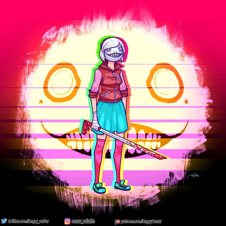 Hotline Miami and Nier:Automata crossover | Scrolller