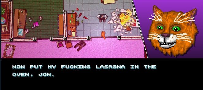 Hotline Miami meets Garfield... | Scrolller