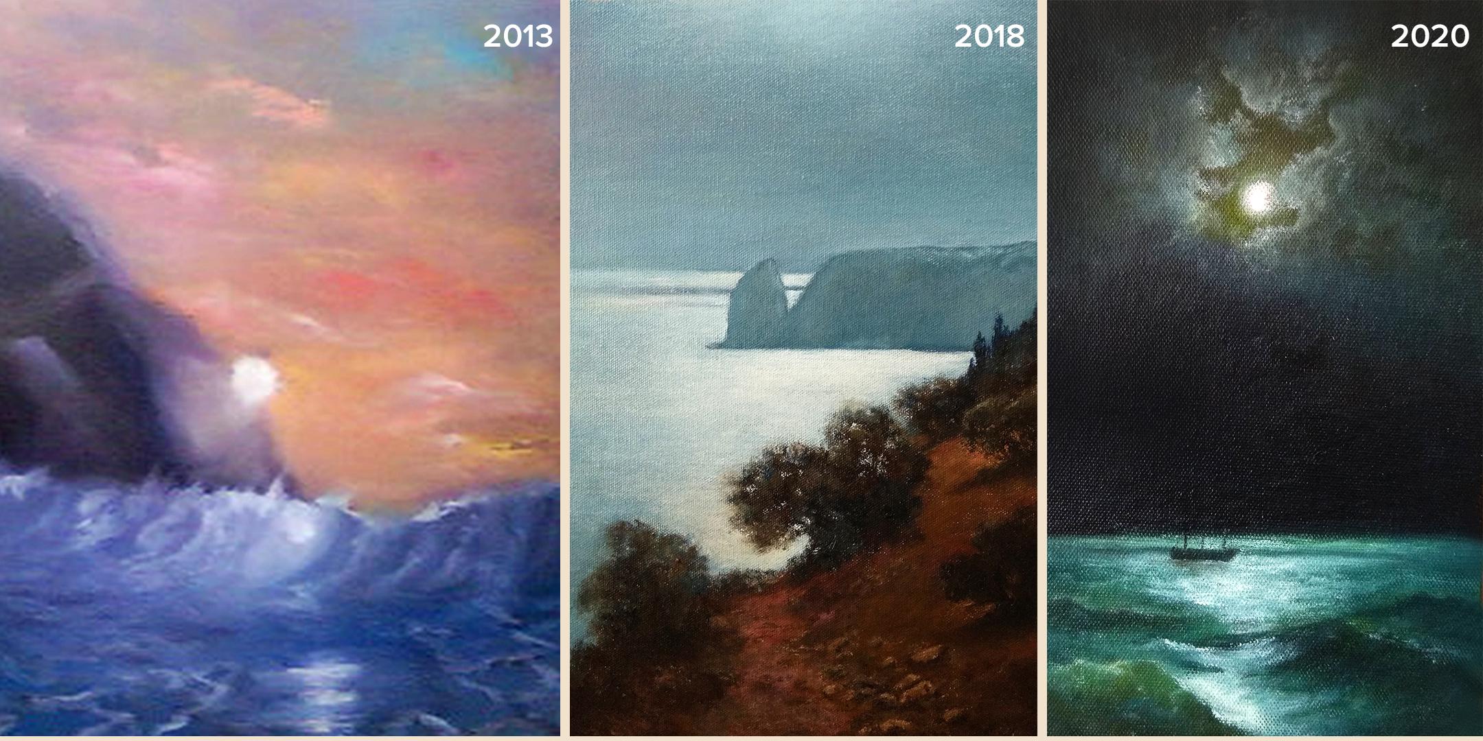 How my painting level changes | Scrolller