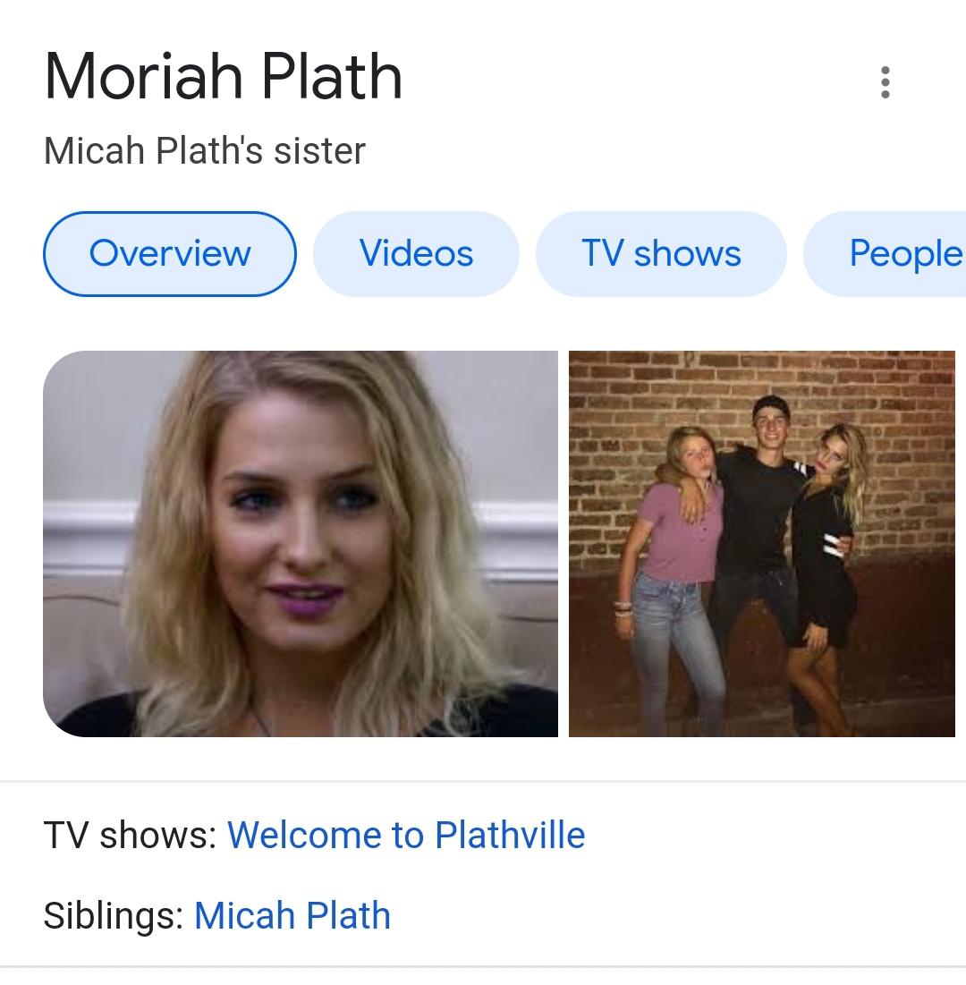 How sad is this? Micah's profile doesn't say he is Moriah's sister. | Scrolller