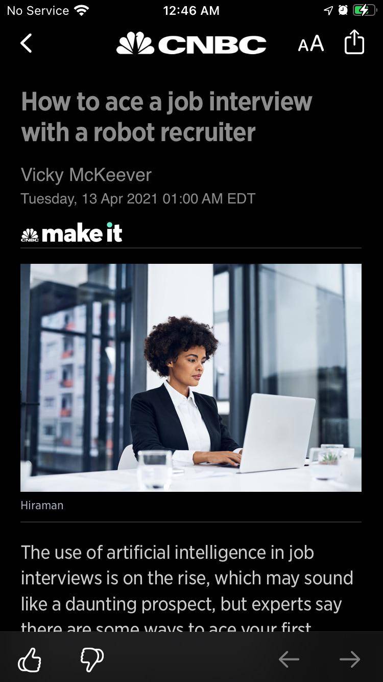 How to ace your interview with a robot | Scrolller