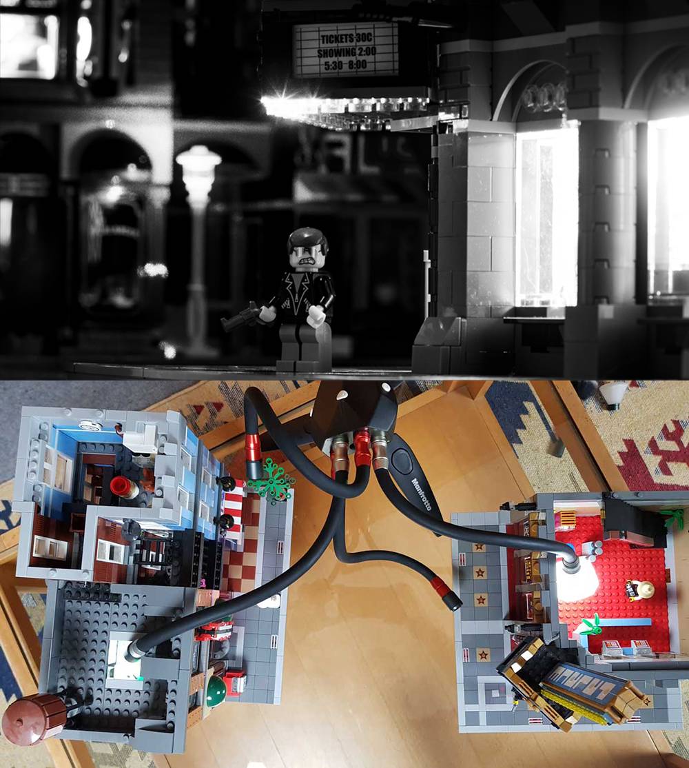 How to light a Lego Street scene, Film Noir style. | Scrolller