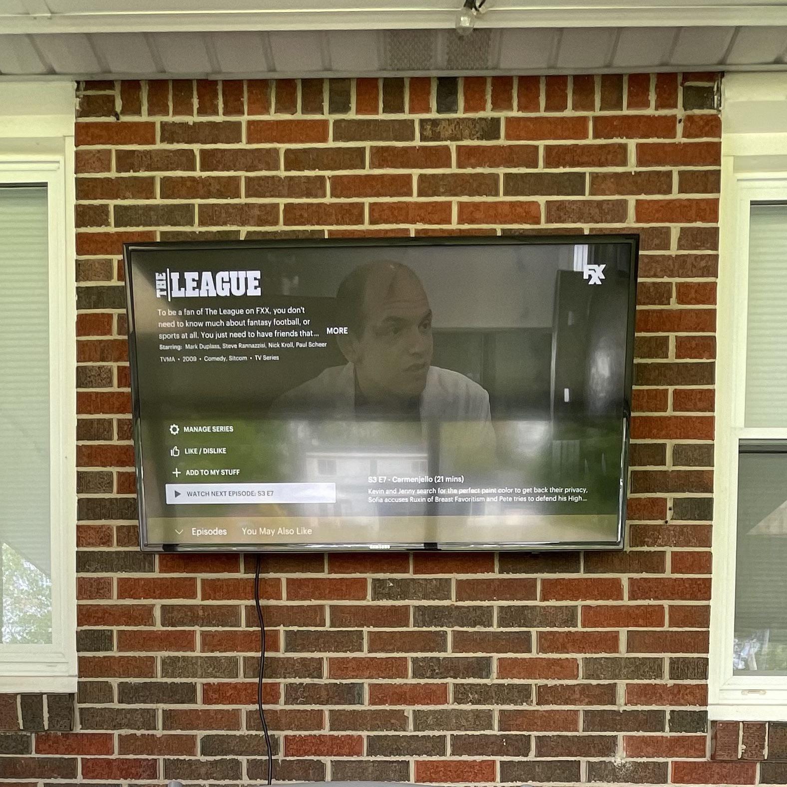 Hung up the TV for football games. Anyone know how to reduce the glare? | Scrolller