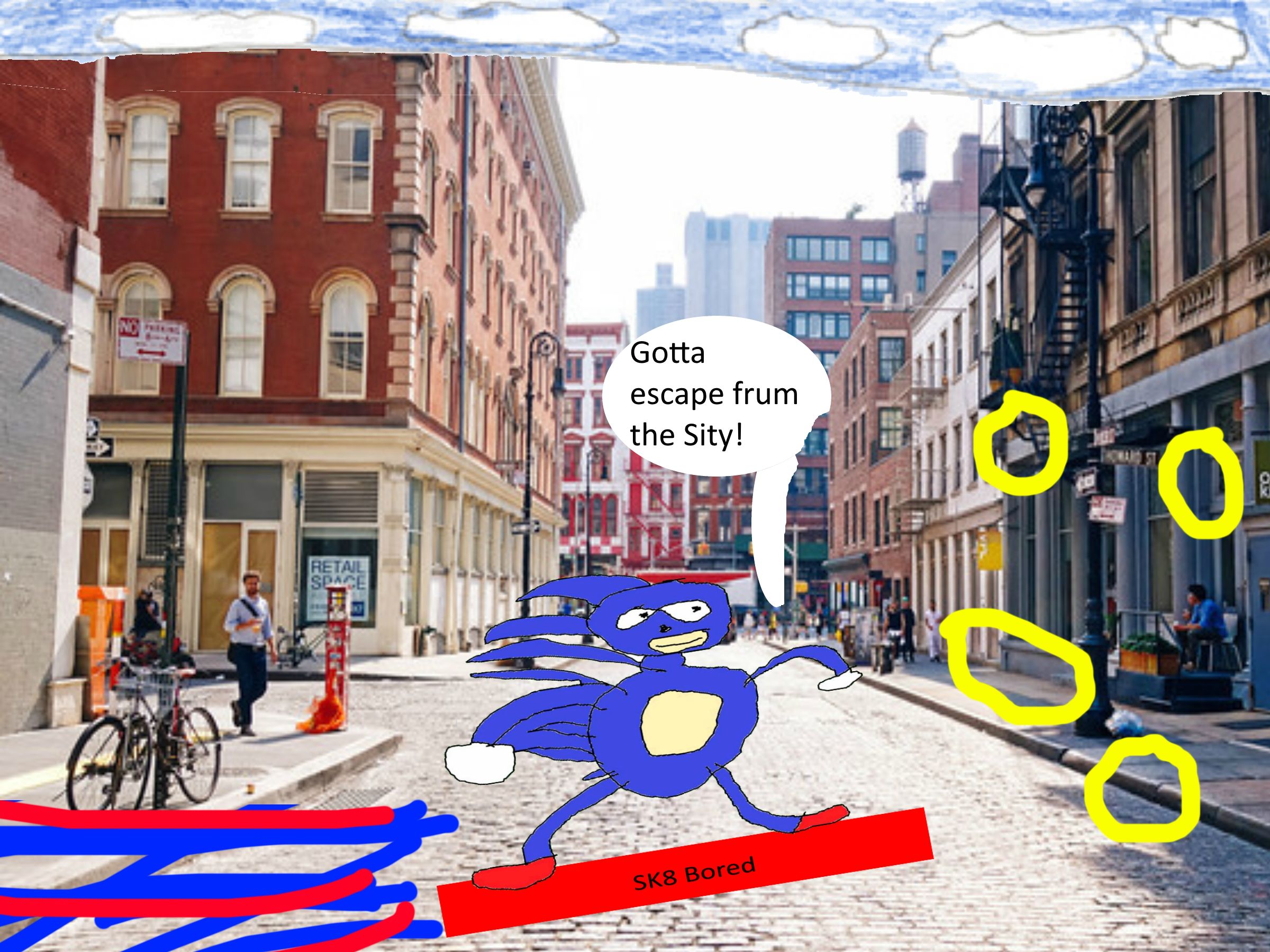 Hurry Up Sanic, eskape from the Sity! | Scrolller