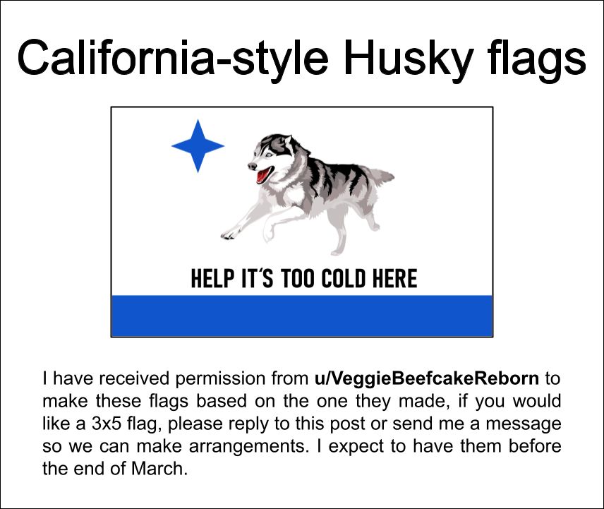 Husky flags | Scrolller
