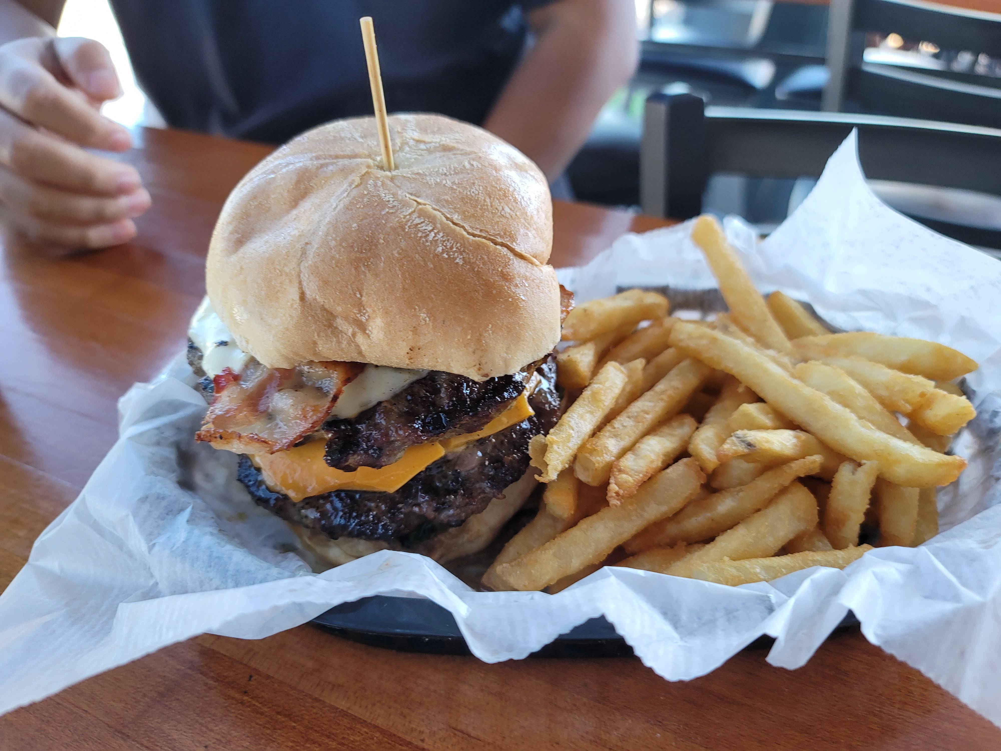 [I ate] a one pound bacon double cheeseburger with fries. | Scrolller