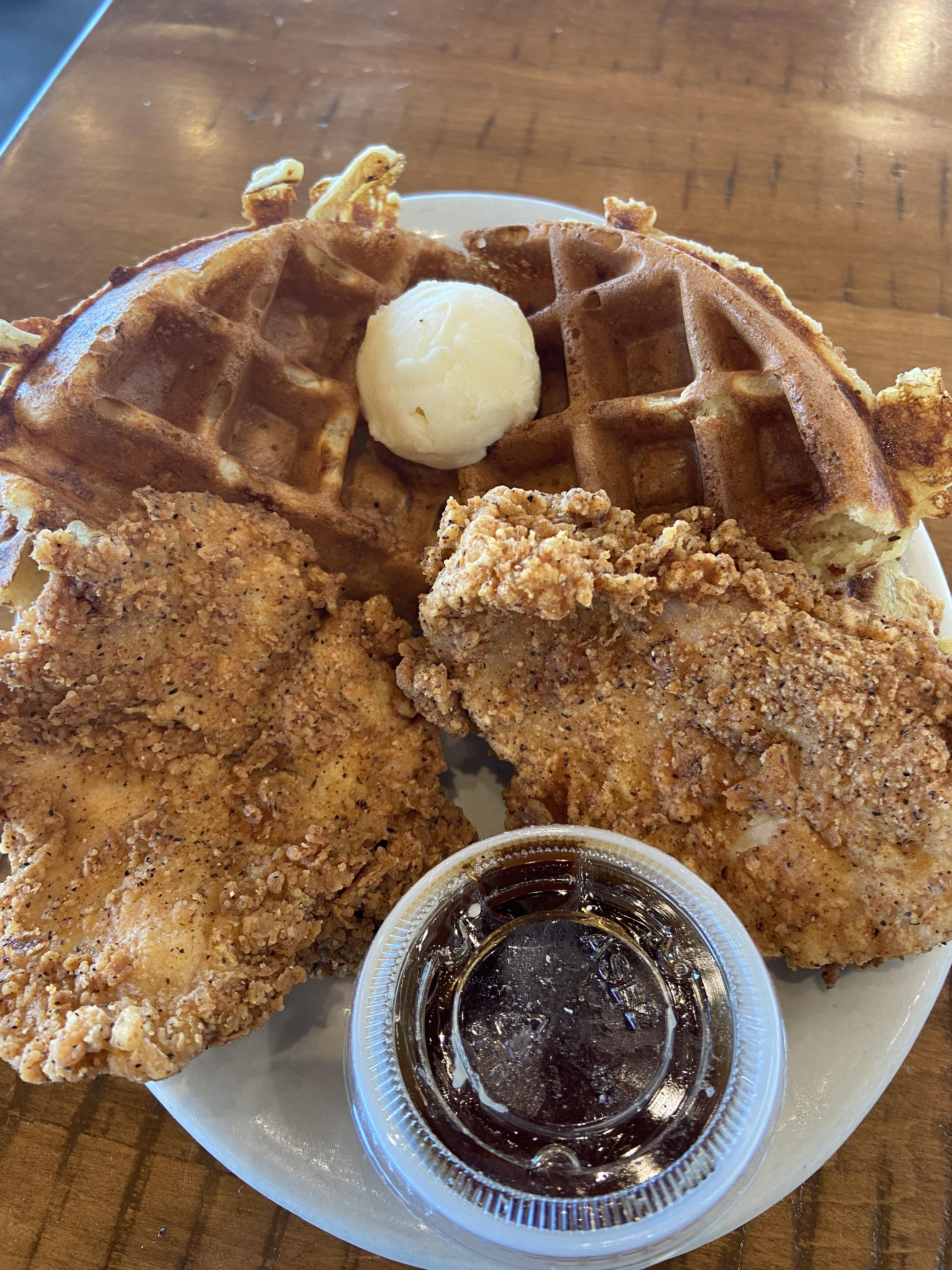 I ate Chicken and Waffles | Scrolller