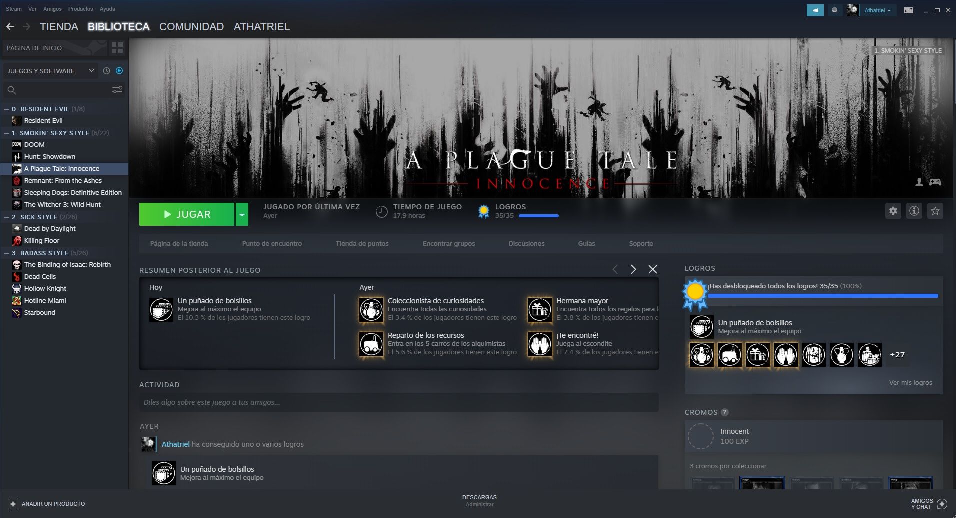I complete 100% A Plague Tale Innocence achievements uwu (This game make me cry) | Scrolller