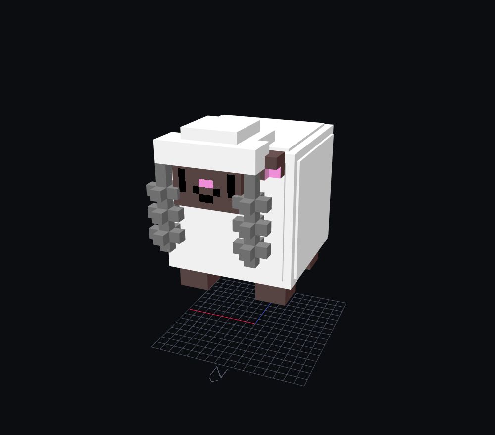 I created a Wooloo model for the sheep in Minecraft. (I'll try to import it into the game ...