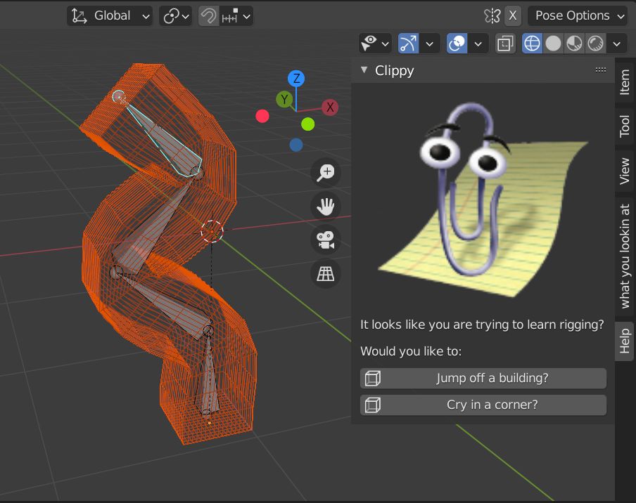 I created Clippy blender addon | Scrolller