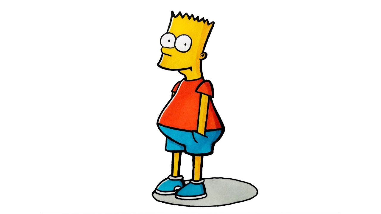 I decided to draw Bart Simpson. | Scrolller