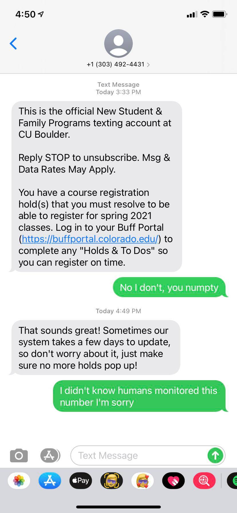 I didn’t know real people monitored these automated texts... | Scrolller