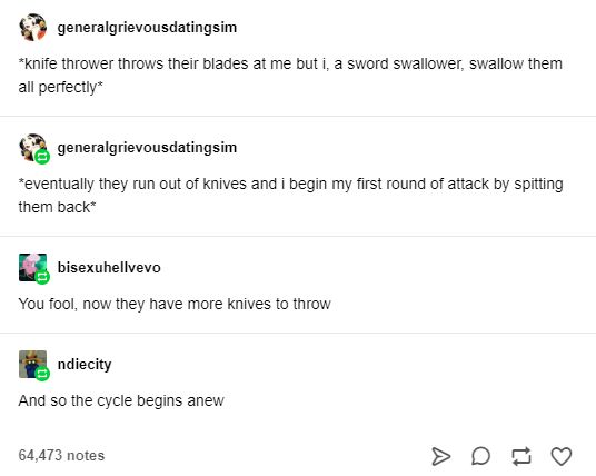 Sisyphus of knives | Scrolller