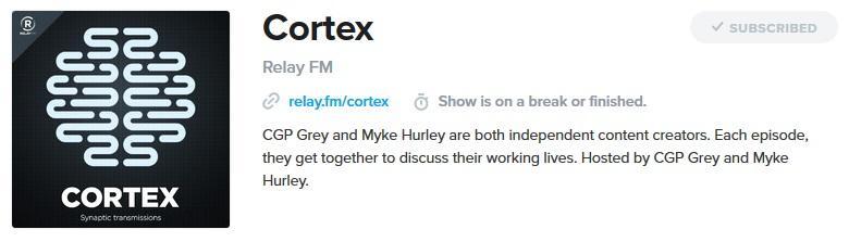 I don't think the Pocketcasts algorithm has adapted very well to the Cortex release schedule ...